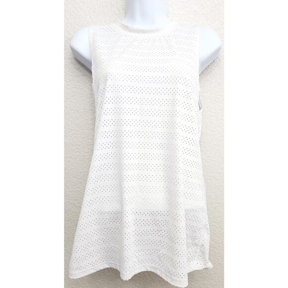 ZYIA | Tops | Zyia Active White Muscle Chill Workout Top Small ...